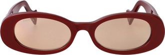 Gucci Lunettes De Soleil - Rouge Brun