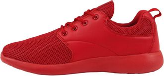 Urban Classics Damen und Herren Light Runner Shoe, Unisex Low-Top Sneaker, Sportschuhe mit Schnürung, Fire Red Größe 37