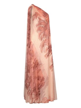 Johanna Ortiz robe longue Elegant Freedom &agrave; une &eacute;paule - Tons neutres