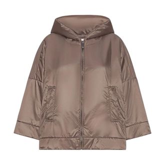 Max Mara Gesteppte wasserdichte Kapuzenjacke - - Jackets - Damen - Braun - XS