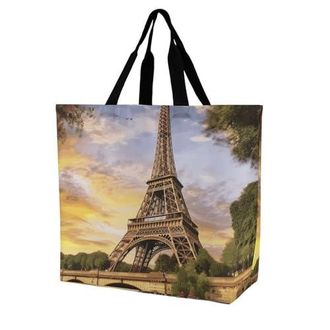 Generic Tour Eiffel Paris Sac Fourre-Tout L&eacute;ger Sacs De Courses Grand Sac Courses Pour Travail Universit&eacute; Voyage