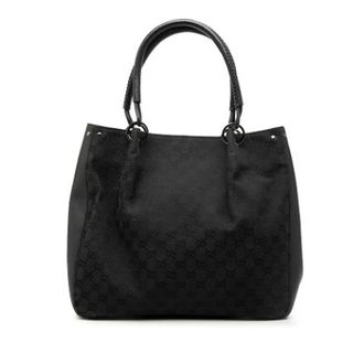 Gucci Pre-owned Vintage Canvas Tote - Femme - Pre-owned - Noir - Taille: ONE Size