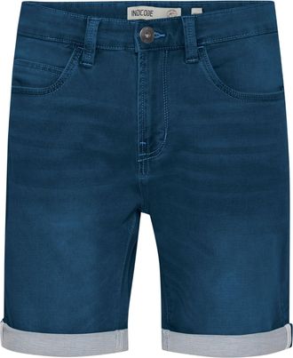 Indicode IDGodolf Herren Jeans Shorts Kurze Denim Hose mit Stretch Regular Fit, Größe:XL, Farbe:Dark Blue (855)