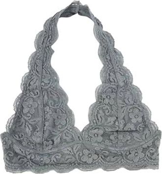 Generic Bustier & pour femme, motif en dentelle &eacute;l&eacute;gant, doux et agr&eacute;able pour la peau, agr&eacute;able pour le corps, gris, S