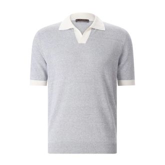Moorer Jethro Polo Shirt - - Tops - Herren - Grau - 3XL