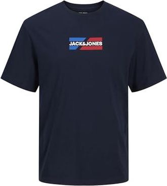 Jack & Jones T-Shirt avec Logo pour Homme, Sky Captain/d&eacute;tail : 01, L