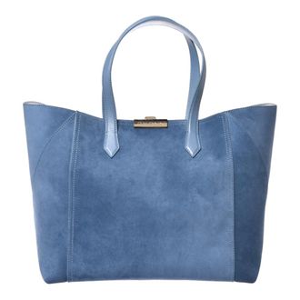 Baldinini Femme, Sacs, Bleu, Taille: ONE Size Suede Tote Bag