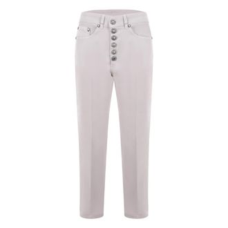 Dondup Gek&uuml;rzte Juwelknopf Jeans - - Jeans - Damen - Beige - W25