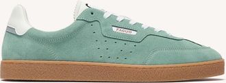 Faguo Baskets cuir su&egrave;de vert clair - LUMBO