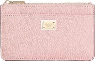 Dolce & Gabbana logo-plaque wallet - Rosa