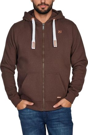 Riverso Sweatjacke Herren mit Kapuze Rei&szlig;verschluss Regular Fit RIVNoah Kapuzenjacke Hoodie Kapuzenpullover Braun XL, Gr&ouml;&szlig;e:XL, Farbe:Dark Brown (21400)