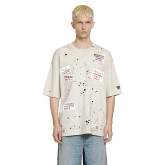 Miharayasuhiro Embellished Sticker T-Shirt