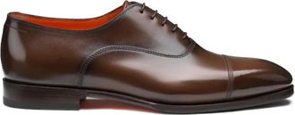 Santoni Homme, Chaussures, Brun, Taille: 43 EU Leather oxford shoes