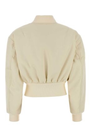 Balenciaga Womens Ivory Polyester Bomber Jacket Maglie