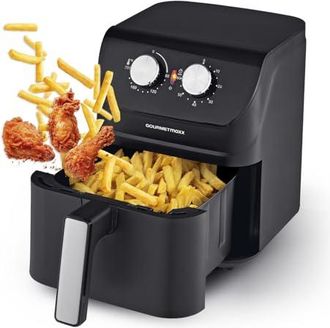 Gourmetmaxx Friteuse &agrave; air chaud 4L | Combinaison astucieuse dun four &agrave; air chaud, dun gril & dune friteuse | Faire frire, r&ocirc;tir, griller, etc. | Pr&eacute;paration &eacute;con