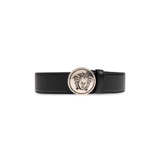 Versace Homme, Accessoires, Noir, Taille: 110 CM Ceinture en cuir 3,5 cm