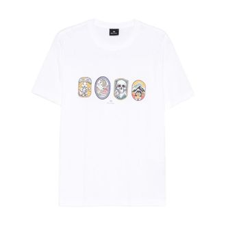 Paul Smith Homme, Tops, Blanc, Taille: M T-Chemises