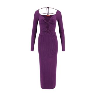 Altuzarra Lila Cutout Jersey Kleid - - Dresses - Damen - Lila - M