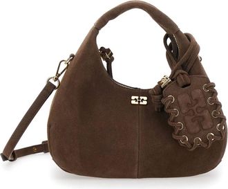 Ganni Femme, Sacs, Brun, Taille: ONE Size Handbag