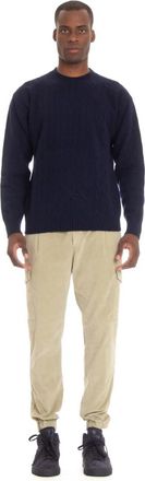 Roberto Collina Homme, Pulls, Bleu, Taille: XL Maille ras du cou