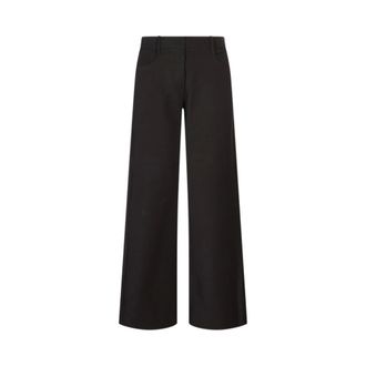 Max Mara Femme, Pantalons, Noir, Taille: 38 FR Wide Pantalons