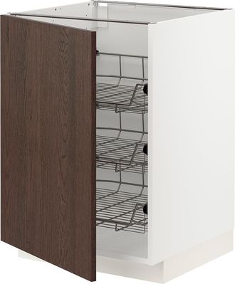 IKEA METOD Unterschrank mit Drahtkörben