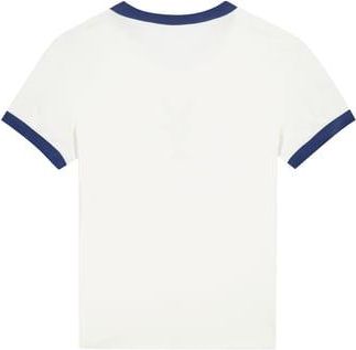 Maison Labiche T-shirt droit brod&eacute; Montherlant en coton biologique