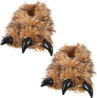 Holibanna Uonlytech Pantoufles dInt&eacute;rieur Unisexes en Peluche 28 CM Chaudes et Antid&eacute;rapantes Semelle Solide pour Maison et Hiver Design Confort et Absorption T