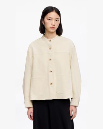 Arket Overshirt Aus Cord -Beige