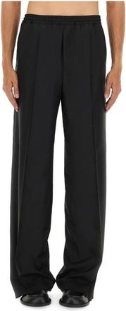 Moschino Pantalon Large Couture en Laine - Homme - Pantalons - Noir - Taille: M