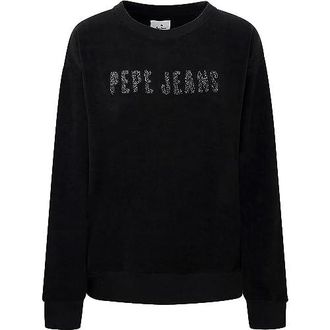 Pepe Jeans London Caley Sweat &agrave; Capuche, Noir (Black), L Femme