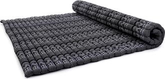 Leewadee Faltbare Bodenmatratze - Japanischer Rollbarer Futon - Tatami Faltmatte - G&auml;stebett - Camping Matratze - Thai Massage Matte, Kapok F&uuml;llung, 190 x 145 