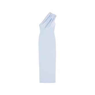 Solace London Gracie One-shoulder Draped Maxi Dress