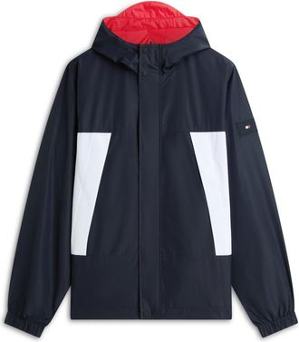 Tommy Hilfiger Wetterfeste Wendejacke mit Kapuze und Kontrastelementen in