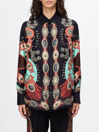 Etro Chemise en pure soie &agrave; imprim&eacute; graphique et col classique