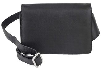 LEAS G&uuml;rteltasche mit Volllederausstattung LEAS in Echt-Leder, schwarz - LEAS Travel-Line