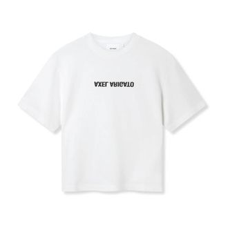 Axel Arigato Distort T-Shirt - - Tops - Damen - Wei&szlig; - XL