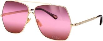 Chlo&eacute; Aly Sonnenbrillen - - Accessories - Damen - Gelb - 62 MM