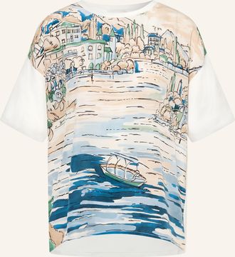 Max Mara Weekend Max Mara Blusenshirt Terzo Im Materialmix Mit Seide blau