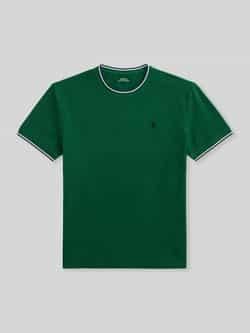 Polo Ralph Lauren Regular Fit T-Shirt aus Baumwoll-Mix mit Kontraststreifen