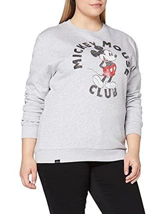 Disney Sweat-Shirt Mickey Mouse Club pour Femme, Gris (Sport Grey), 36