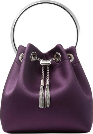 Jimmy Choo London mini sac Bon Bon à plaque logo - Violet