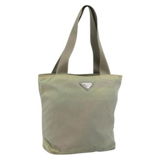 Prada Sac cabas vintage Pre-owned - Femme - Pre-owned - Vert - Taille: ONE Size