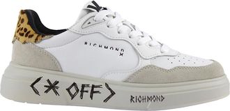 John Richmond Femme, Chaussures, Blanc, Taille: 40 EU Suede Ivory-Animalier