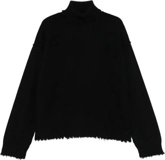 Uma Wang UMA Wang, Femme, Pulls, Noir, Taille: 42 FR Col roul&eacute;s