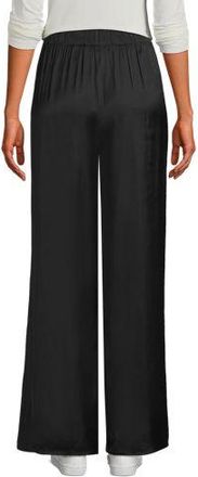 Lands End Fließende Palazzohose, Damen, Größe:38 regular, Schwarz, Polyester, by Lands End