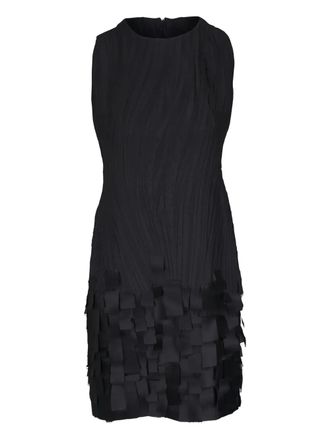 Akris waves-jacquard mini dress - Schwarz
