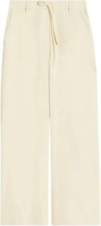 Max Mara Femme, Pantalons, Beige, Taille: 36 FR Mmlagoraio Wide Pantalons