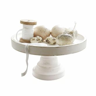 Loberon Etagere Loissard, Handbemalt, Rustikaler Charme, Schlichte Eleganz, Robuste Konstruktion, Tischdekoration, Tannenholz, antikwei&szlig;