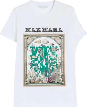 Max Mara Femme, Tops, Multicolore, Taille: 38 FR Cotton Jersey T-Shirt